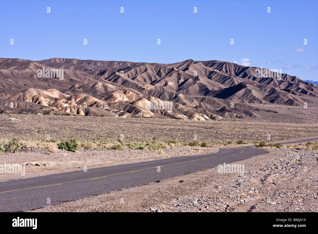 Colorful mountains and rock patterns in the mountains at Death Valley ...