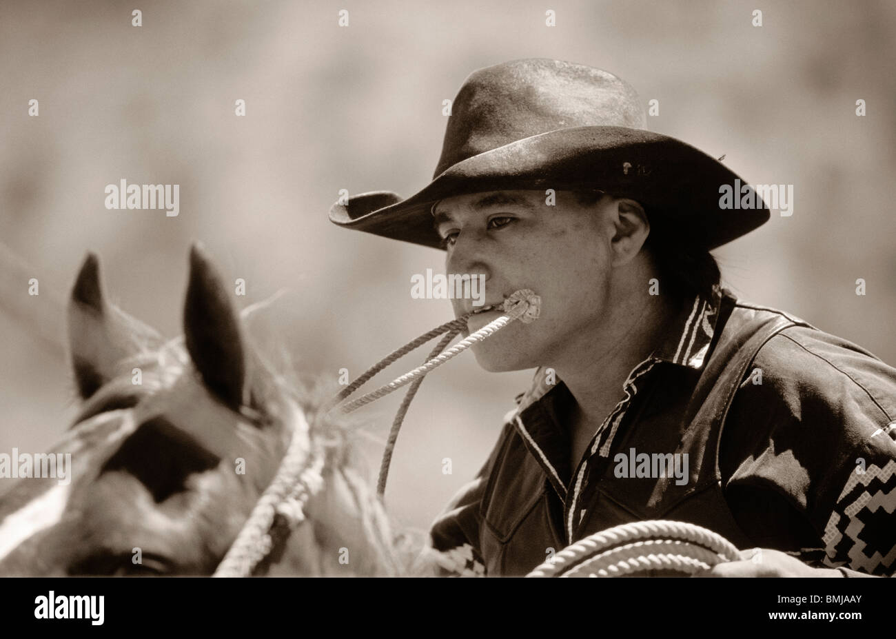 Cowboy ready for calf roping event at Pi-Ume-Sha Treaty Days ...