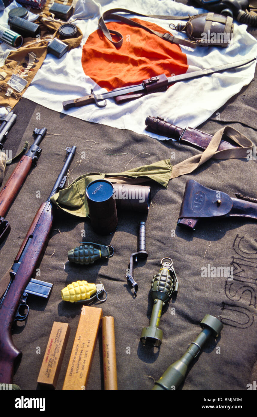 World War II military reenactor tools equipment Stock Photo - Alamy