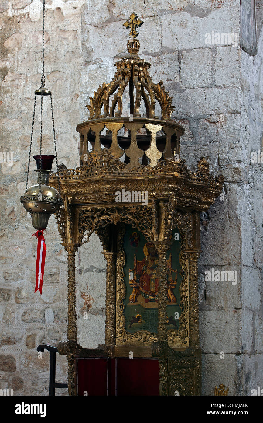 Israel,Jerusalem,St. Cross Monastery,Greek Orthodox Patriarchate,chair ...