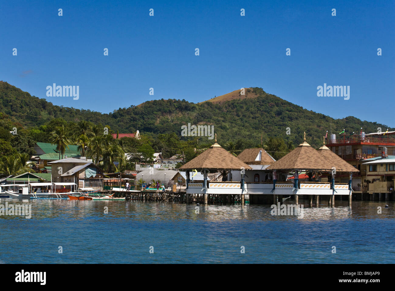 A restaurant and bar in CORON TOWN on BUSUANGA ISLAND in the CALAMIAN ...