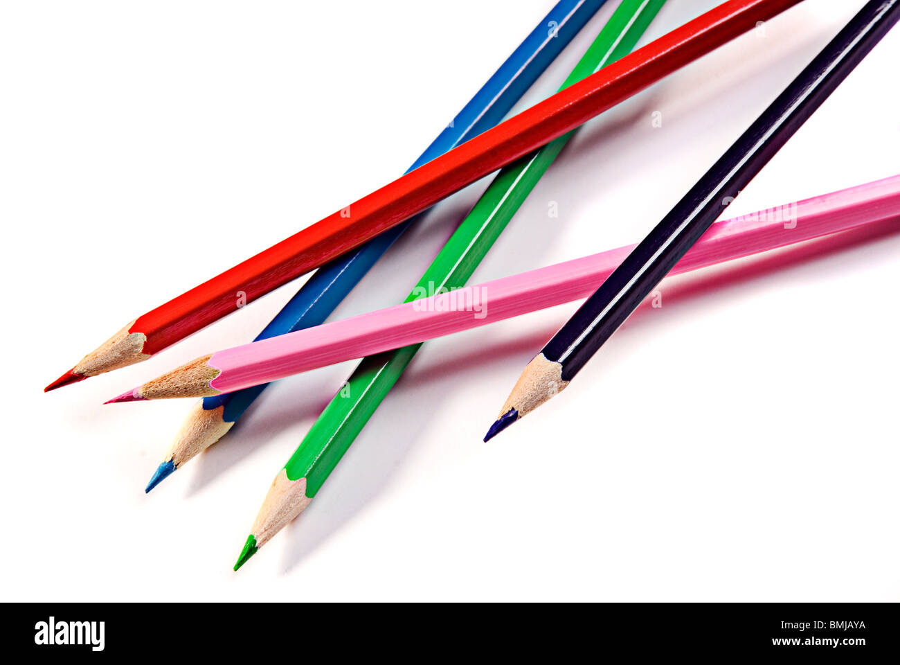 set of colorful pencils Stock Photo - Alamy