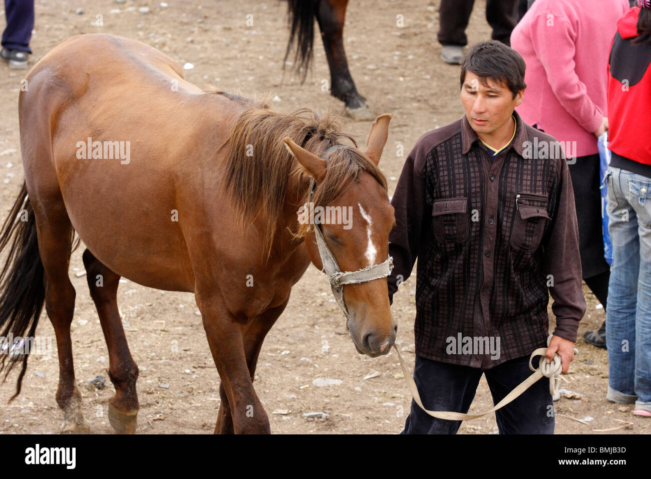 Animal market in Karakol, Kyrgyzstan Stock Photo - Alamy