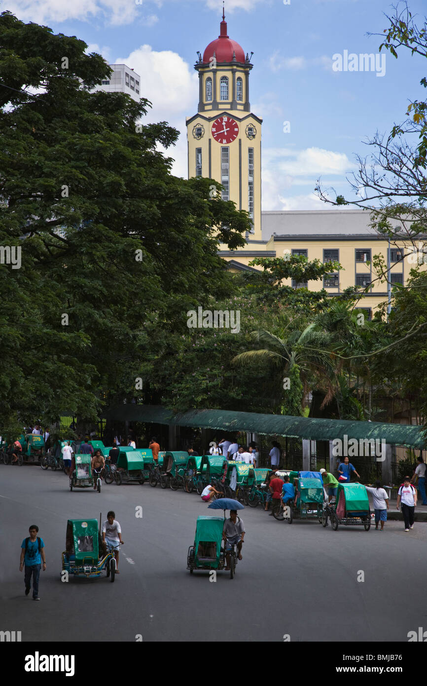 BICYCLE RICKSHAWS in the historical Spanish district of INTRAMUROS ...