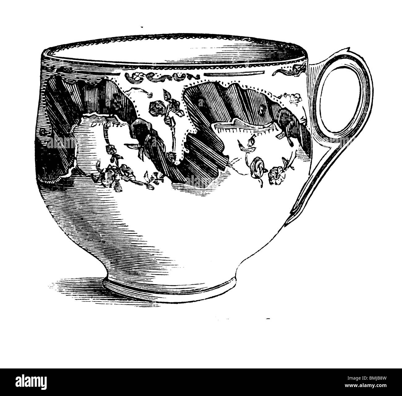 Vintage Teacup Drawing