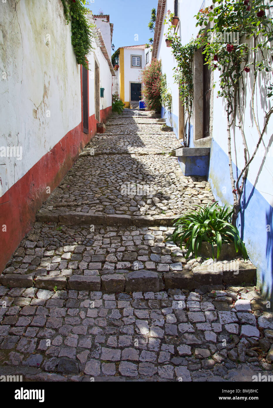 European Medieval Cobblestone Walkway Stock Photo - Alamy