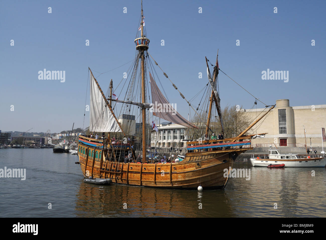 The Matthew a replica sailing ship in Bristol Floating Harbour, Bristol ...