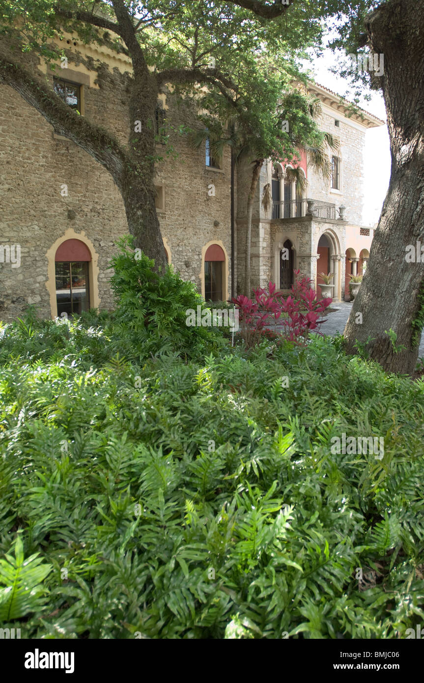 Deering Estate Home Miami Florida back of house Stock Photo - Alamy