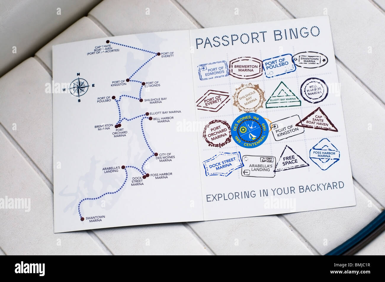 Passport bingo game fun book stamp hi-res stock photography and images ...