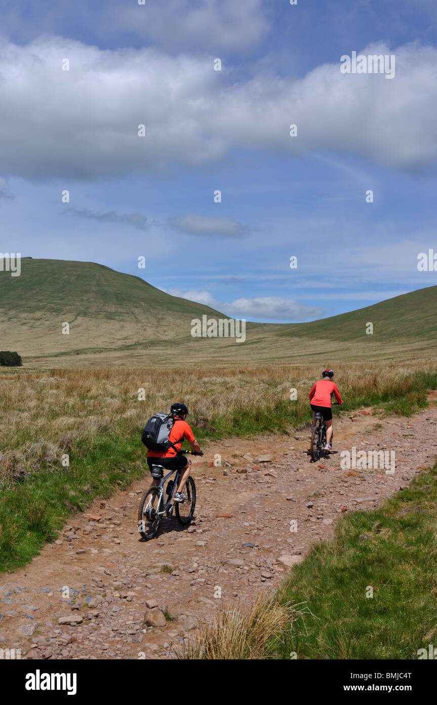 Mountain Biking on the Taff Trail in the Brecon Beacons South Wales ...