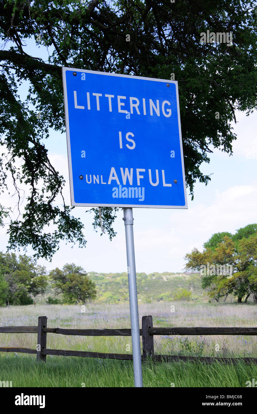 Littering Prohibited Sign High Resolution Stock Photography and Images ...