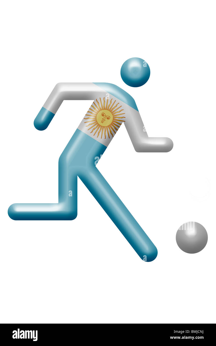 3d soccer ball argentina flag hi-res stock photography and images - Alamy