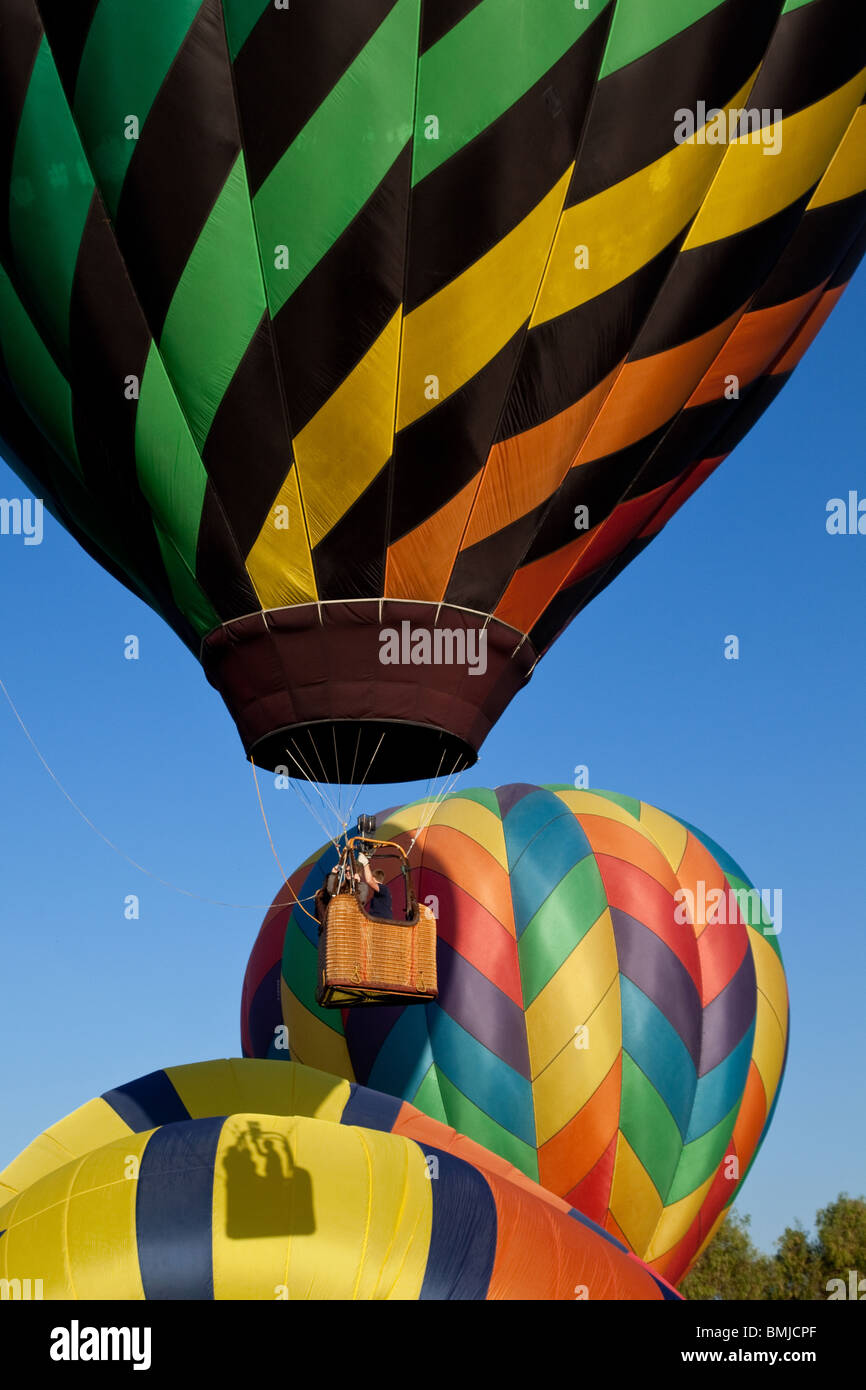 balloons launching at festival Stock Photo - Alamy