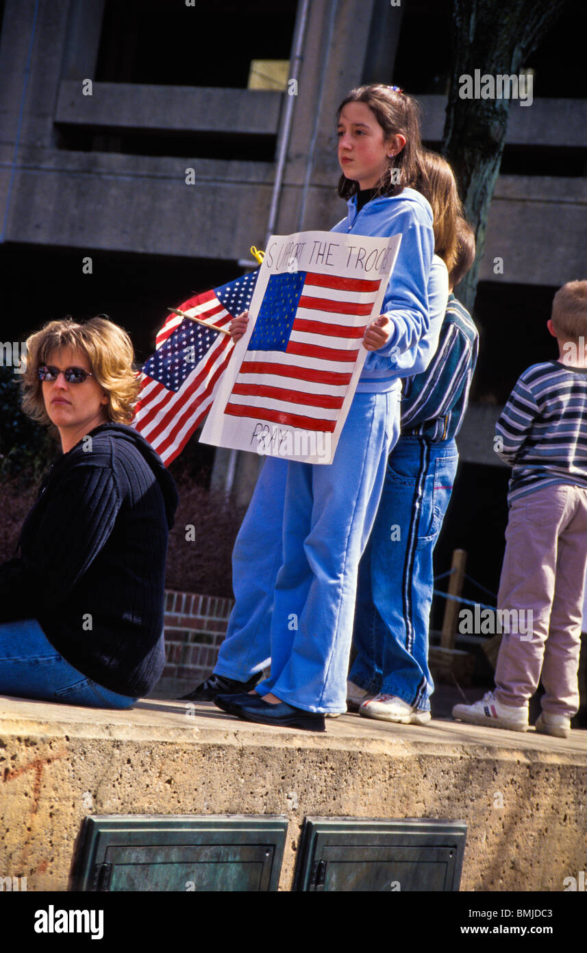 Small town patriotic parade celebrations Americana American flag pride ...