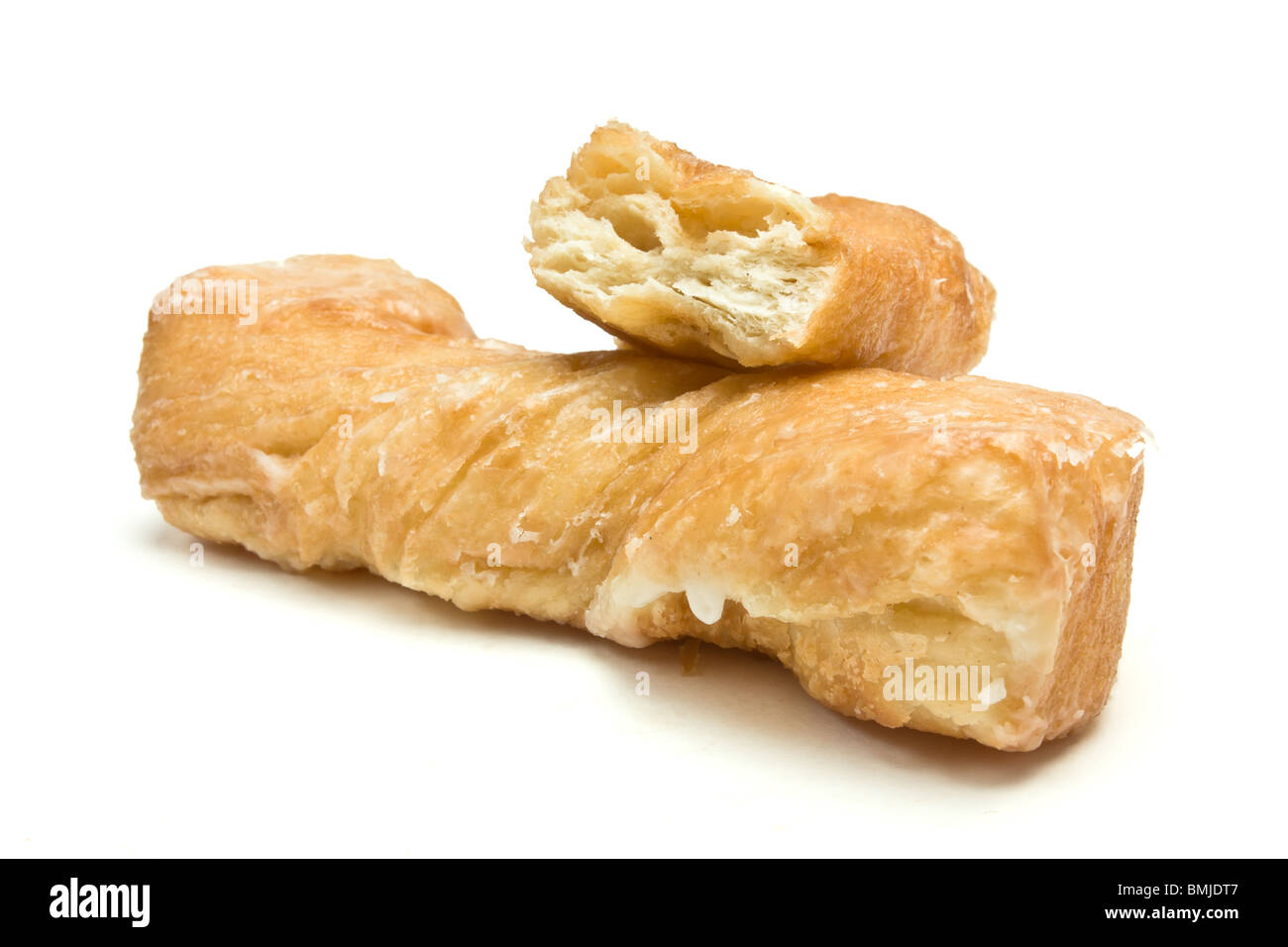 Yum Yum sugar coated Pastry isolated against white background Stock ...