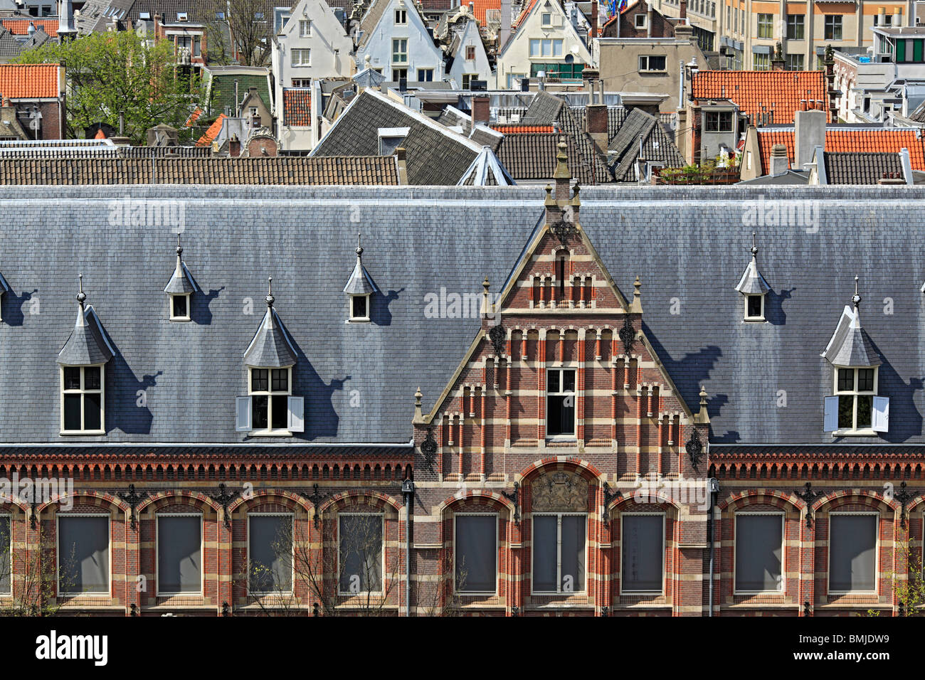 View of Amsterdam from above, Netherlands Stock Photo - Alamy