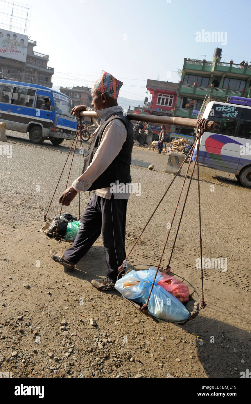 tching a lift on top of bus , pit stop at thimi, main road from ...
