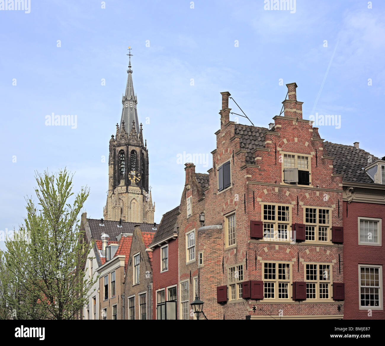 Tower of Nieuwe Kerk (New Church), Delft, Netherlands Stock Photo - Alamy