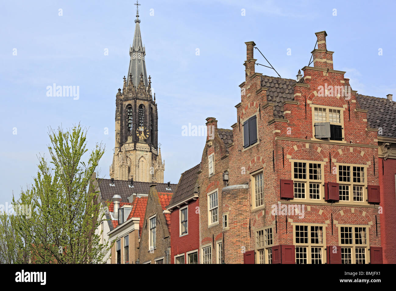 Tower of Nieuwe Kerk (New Church), Delft, Netherlands Stock Photo - Alamy