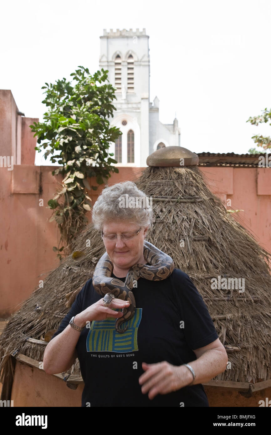 Ouidah python temple hi-res stock photography and images - Alamy