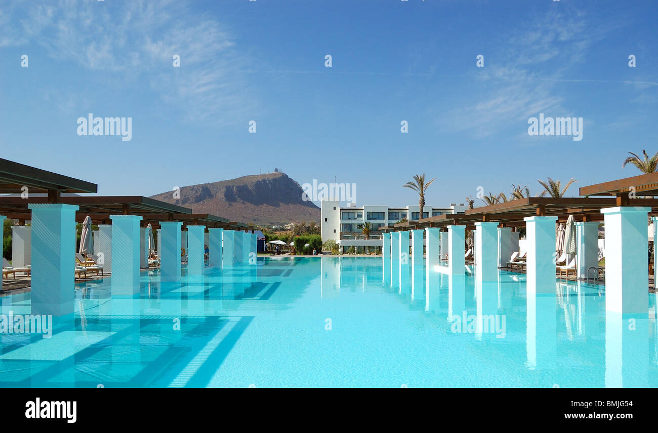 Greece swimming pool hi-res stock photography and images - Alamy