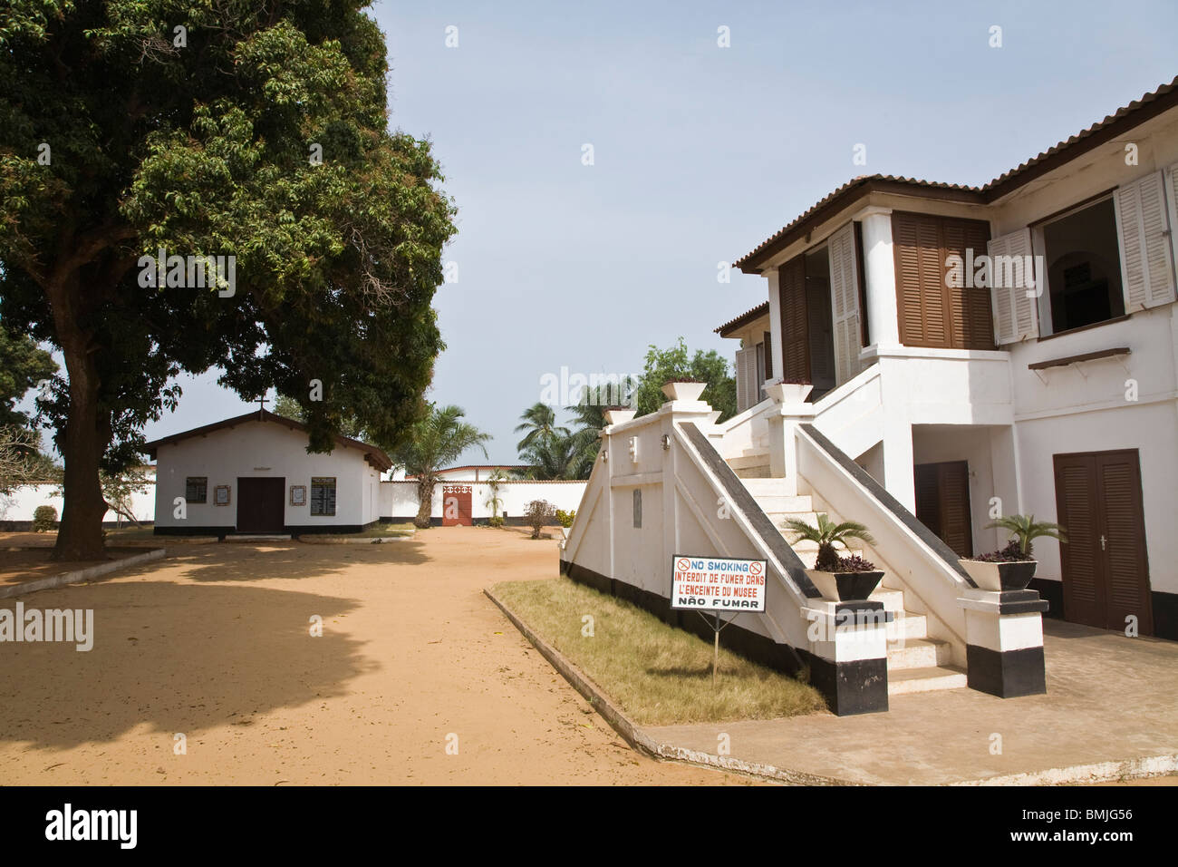 Africa, West Africa, Benin, Ouidah. Courtyard within Musee D'Histoire ...