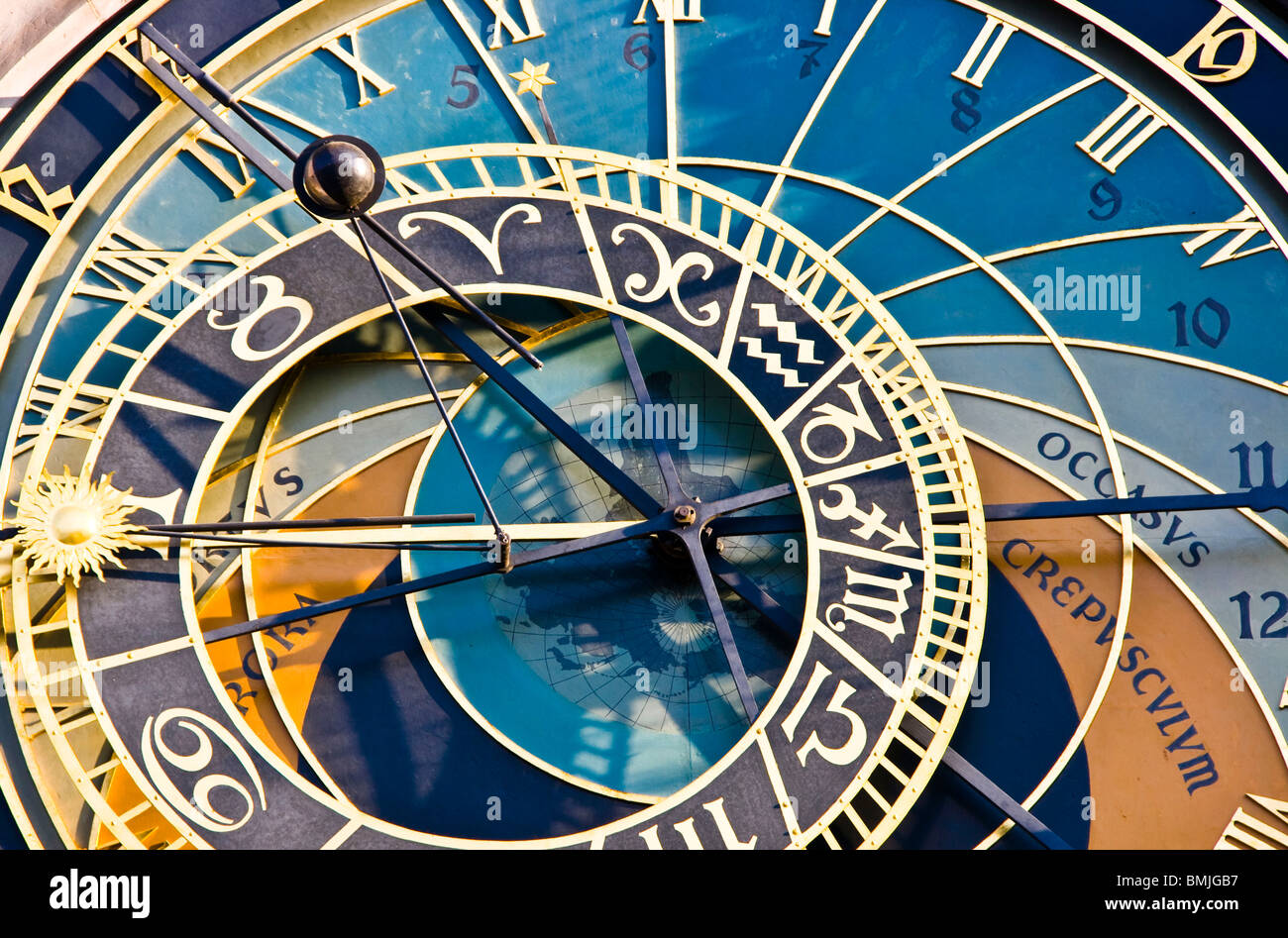 Astronomical Clock in Staromestske Namesti (Old Town Square) Prague ...