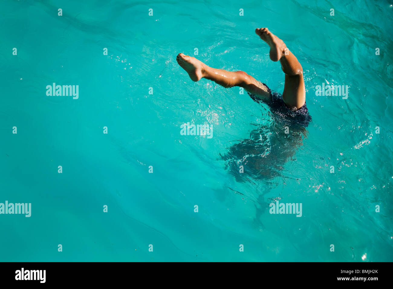 Boy dive water hi-res stock photography and images - Alamy