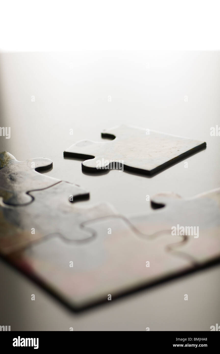 Close up jigsaw hi-res stock photography and images - Alamy