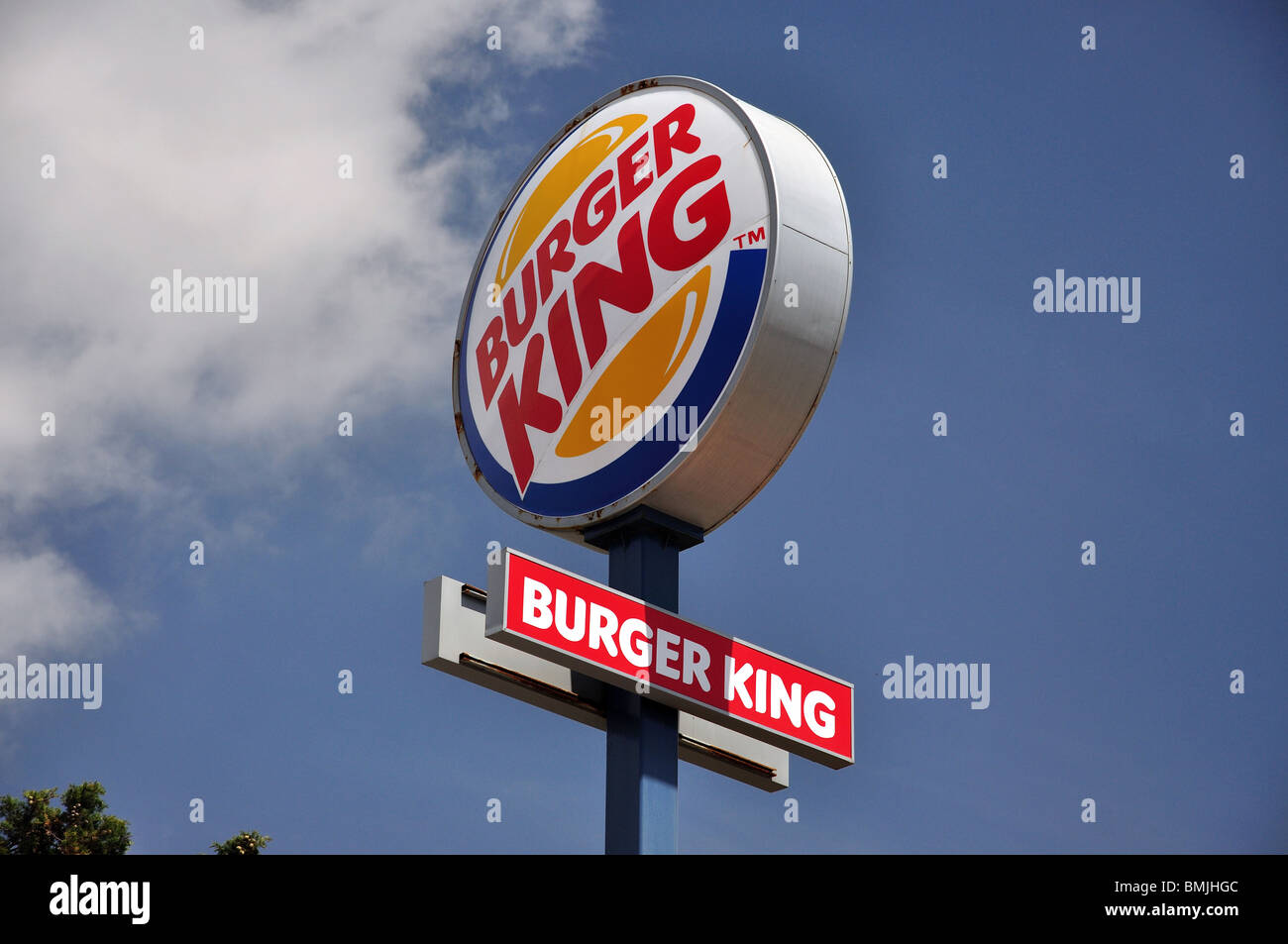 Burger king sign hi-res stock photography and images - Alamy