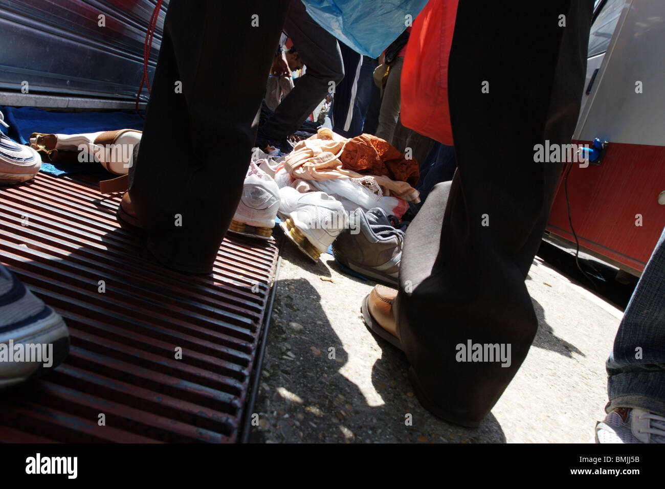Porta Portese Market in Trastevere Rome Lazio Italy Stock Photo - Alamy