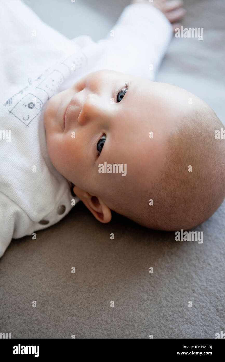 Baby boy smiling Stock Photo - Alamy