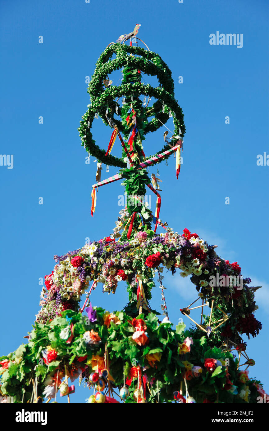 Maypole against sky hi-res stock photography and images - Alamy