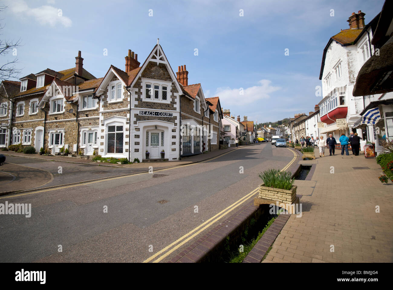 Beer Dorset UK Beach Street Stock Photo - Alamy