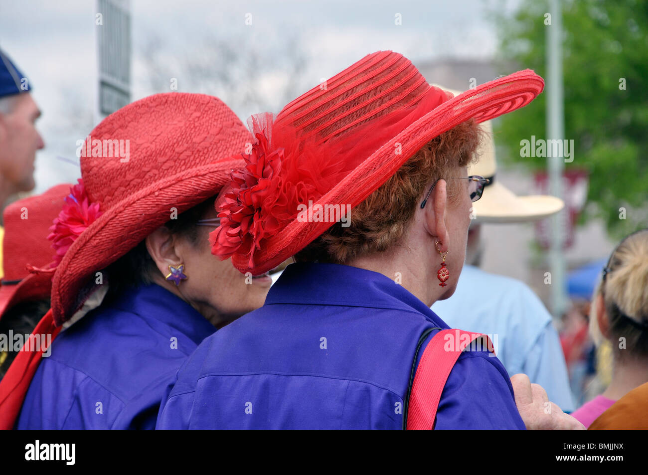 Red hat society hi-res stock photography and images - Alamy