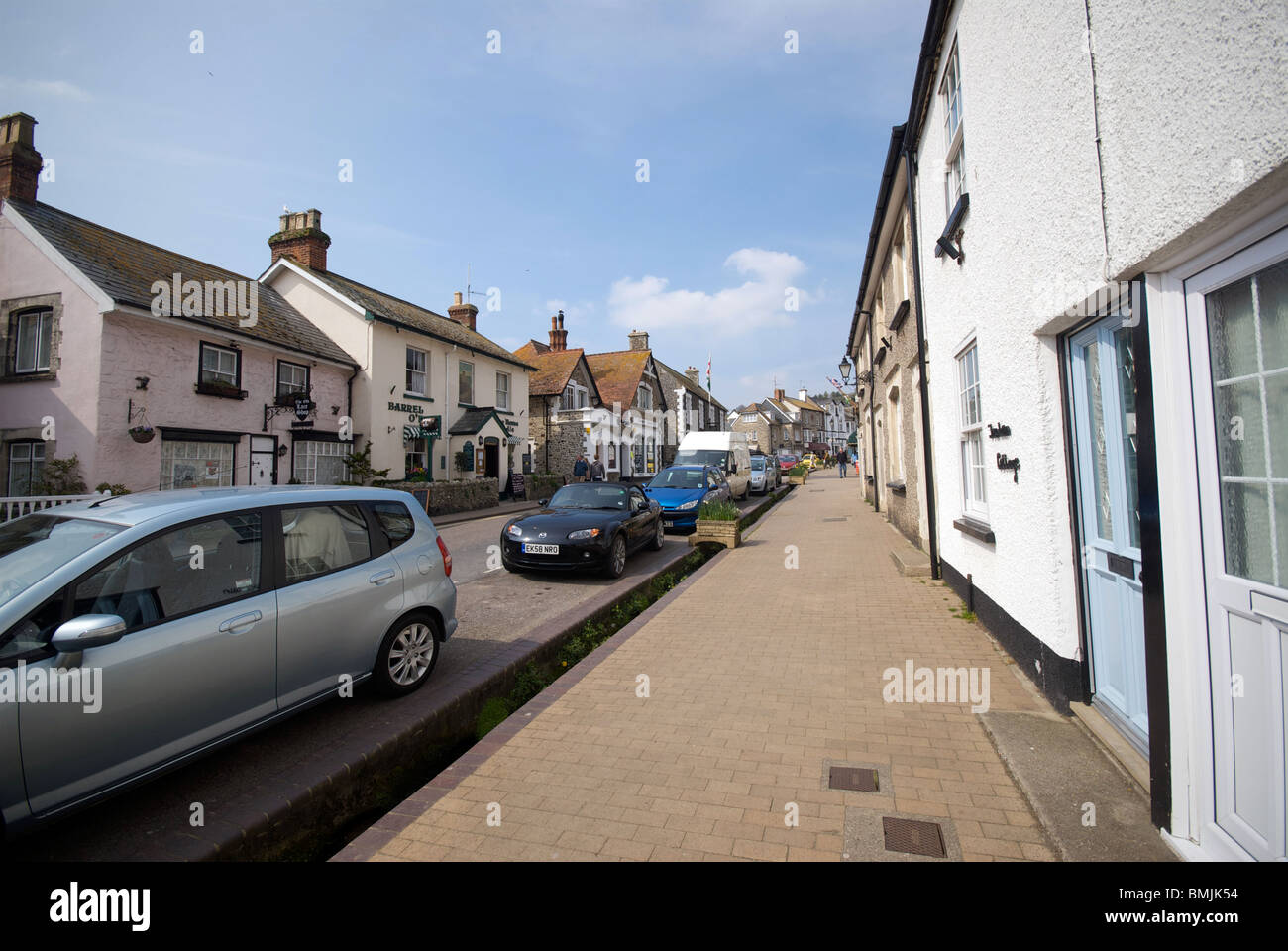 Beer Dorset UK Beach Street Stock Photo - Alamy