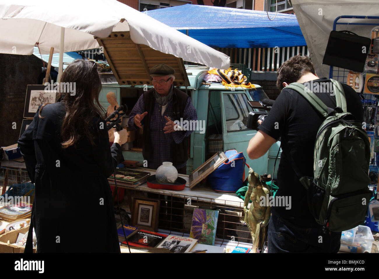 Porta Portese Market in Trastevere Rome Lazio Italy Stock Photo - Alamy