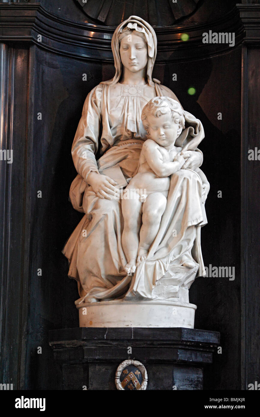 Madonna Of Bruges Michelangelo Church Of Our Lady Hi Res Stock