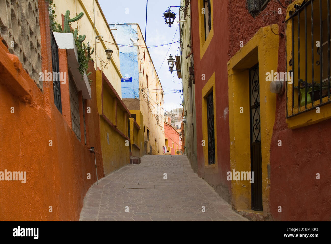 Historic town of Guanajuato, Street, Province of Guanajuato, Mexico ...