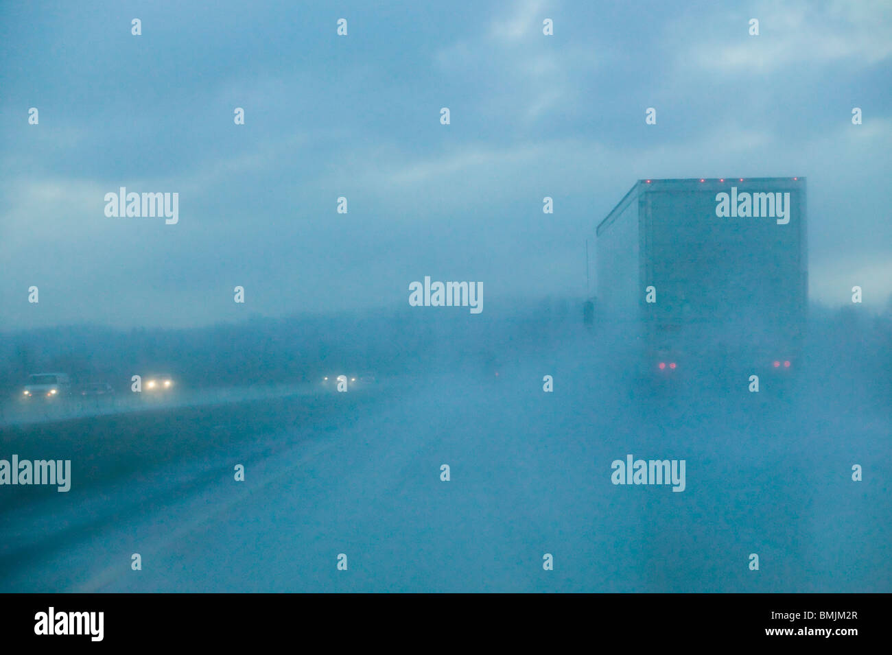 Lorries on motorway in hi-res stock photography and images - Alamy