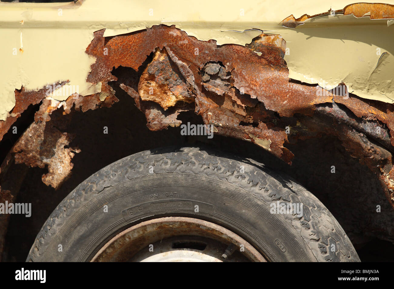 Part of an old rusty car Stock Photo - Alamy