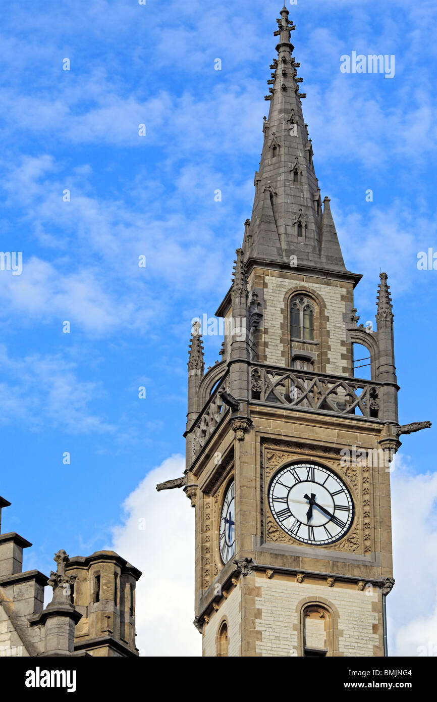 Clock tower, Ghent, Belgium Stock Photo - Alamy