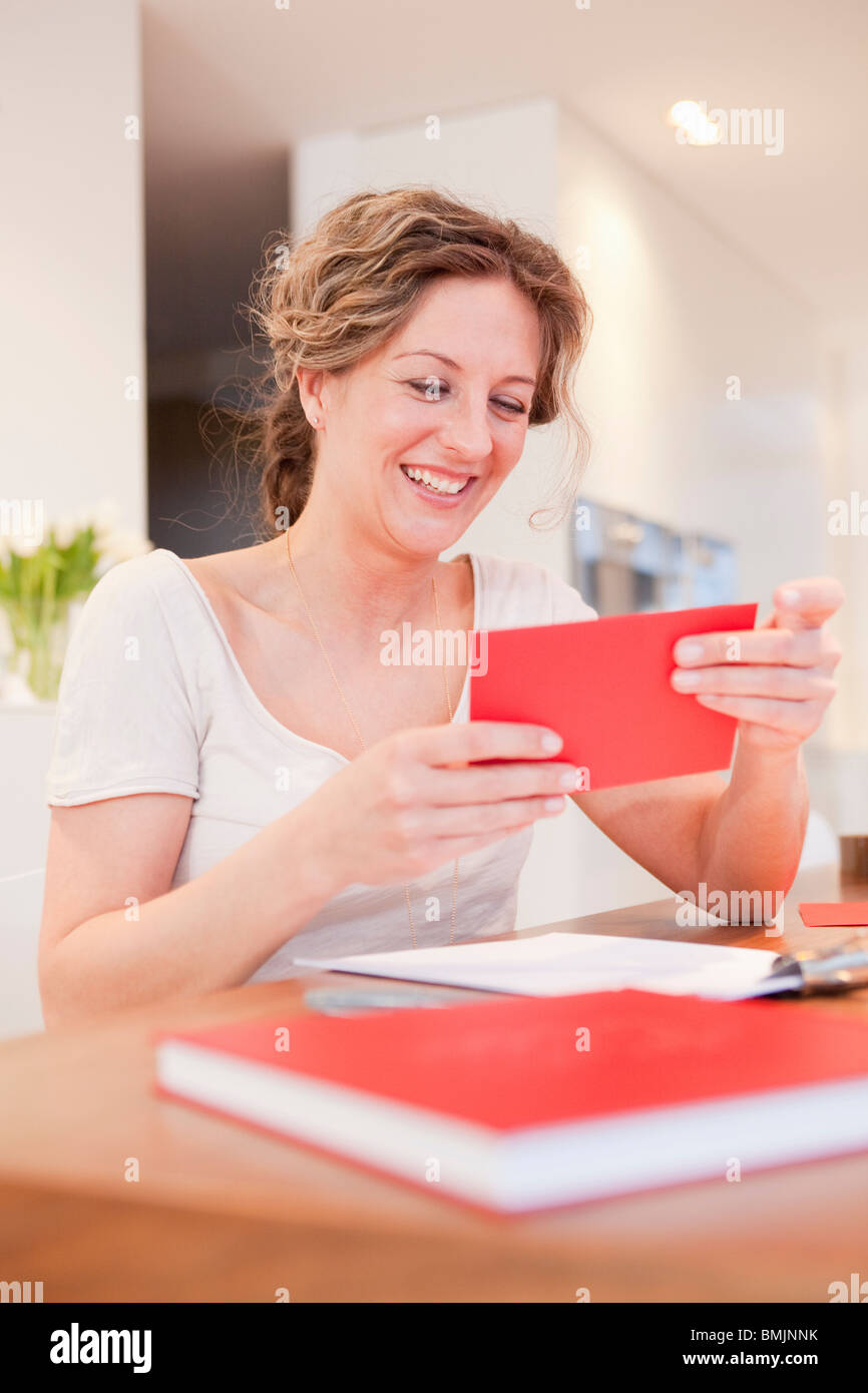 Lady addressing an envelope hi-res stock photography and images - Alamy
