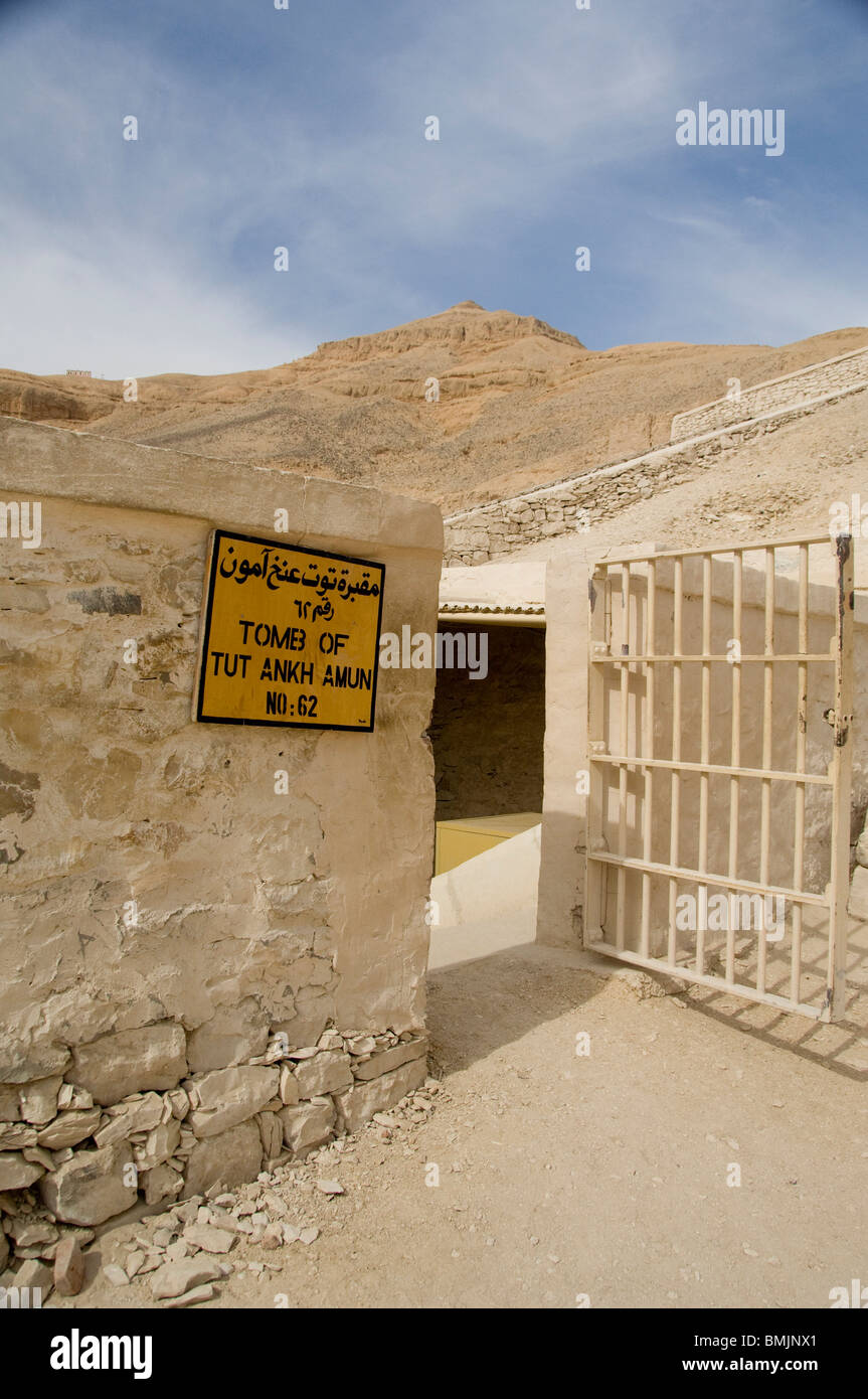 Egypt, Luxor, West Bank, Valley of the Kings. Tomb entry for ...