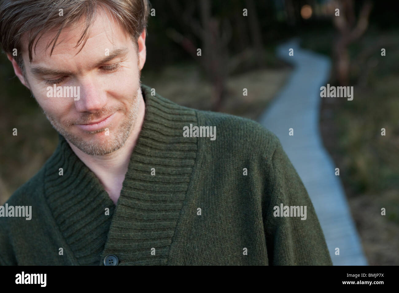 Men portrait in nature background Stock Photo - Alamy