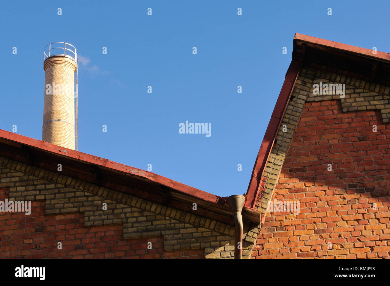 Scandinavia, Sweden, Vastergotland, View of factory building with ...
