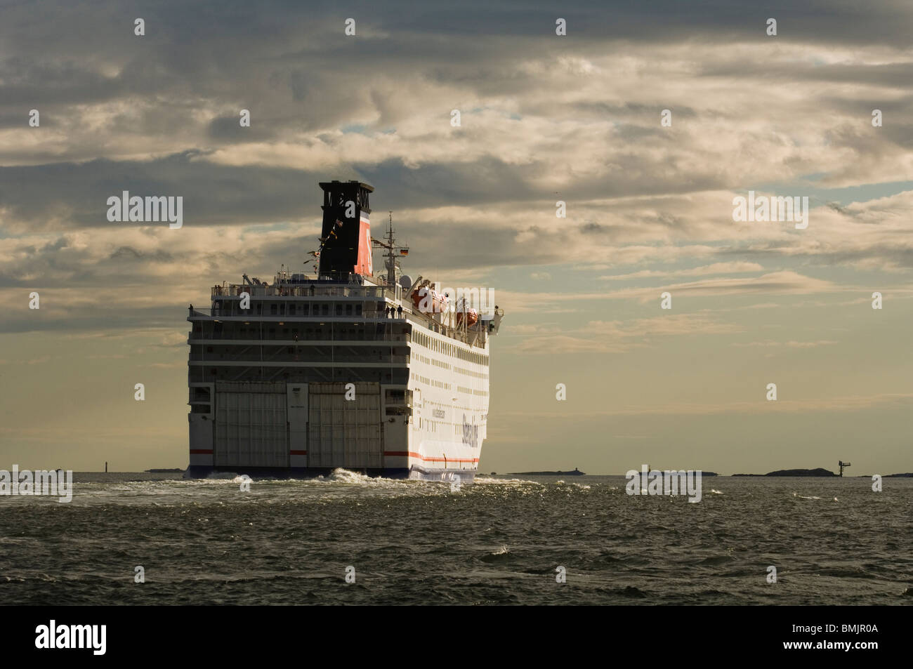 A ship on the way Stock Photo - Alamy