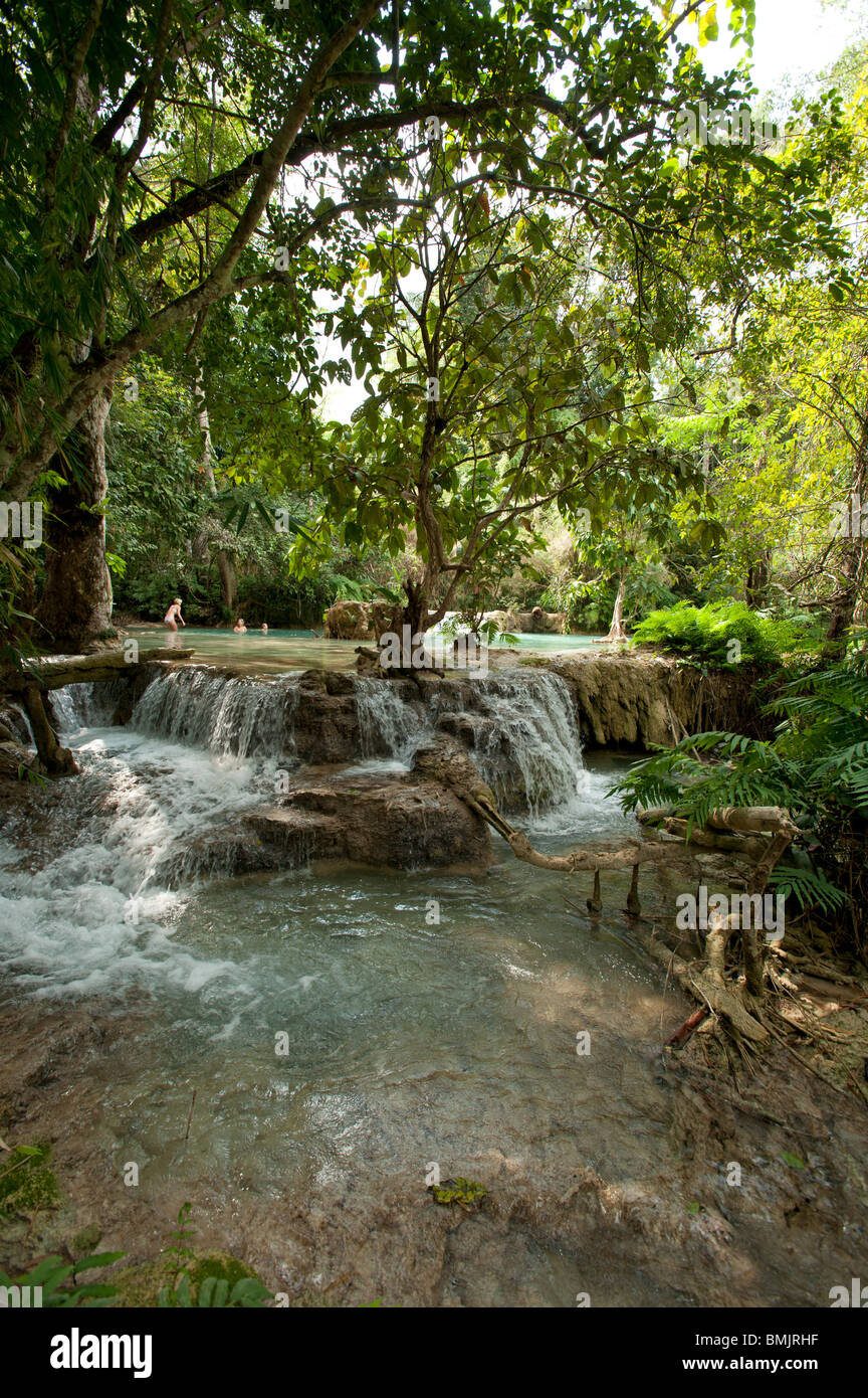 Idyllic waterfalls in laos hi-res stock photography and images - Alamy