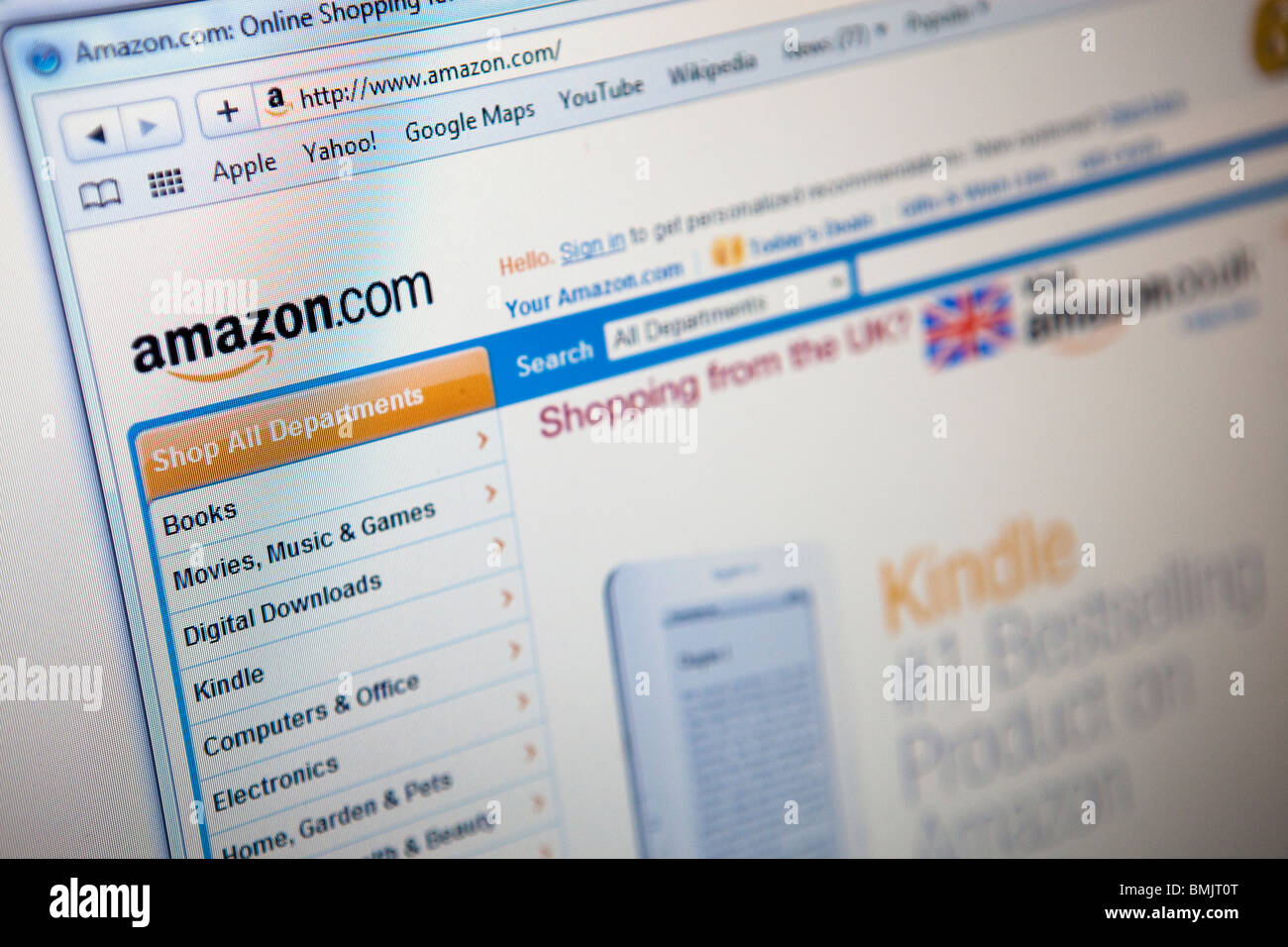 Amazon website screen hi-res stock photography and images - Alamy