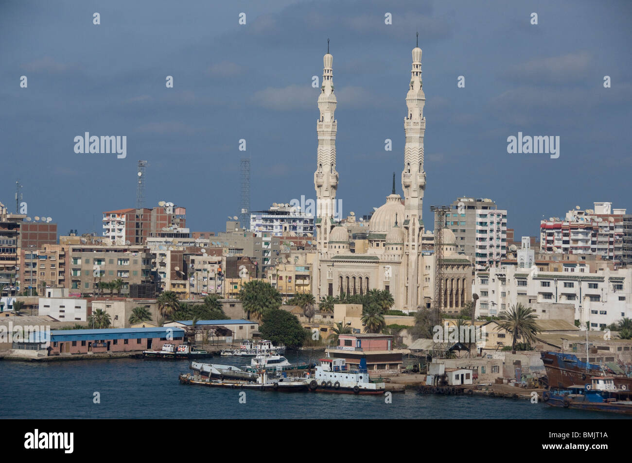 Egypt, Mediterranean Sea, Port Said. Mosque Stock Photo - Alamy